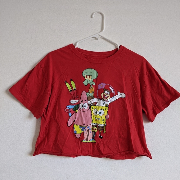 SpongeBob Squarepants | Tops | Sponge Bob Crop Top | Poshmark